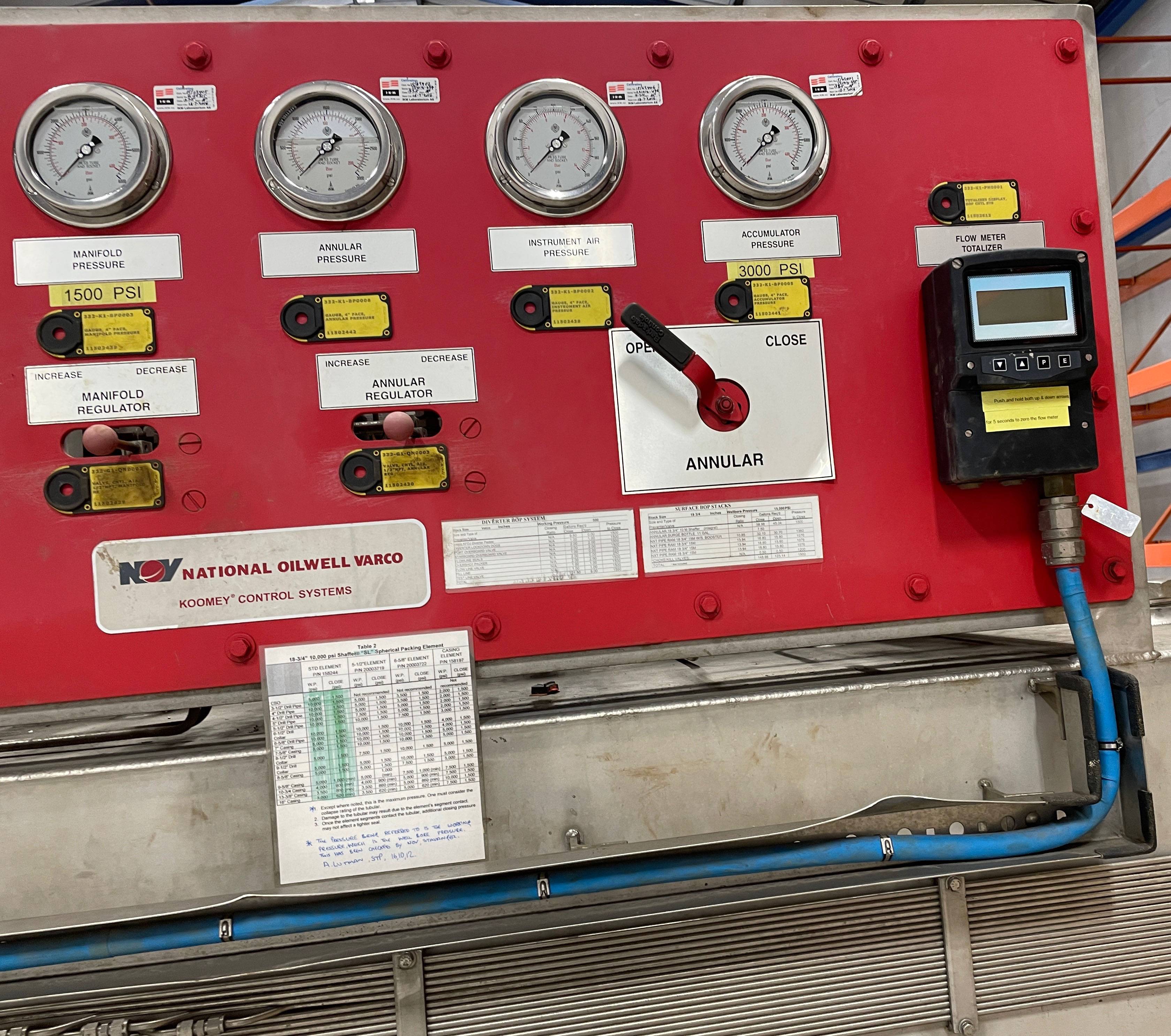 BOP Control System, Diverter Unit and Accumulator Bottles - NOV For ...