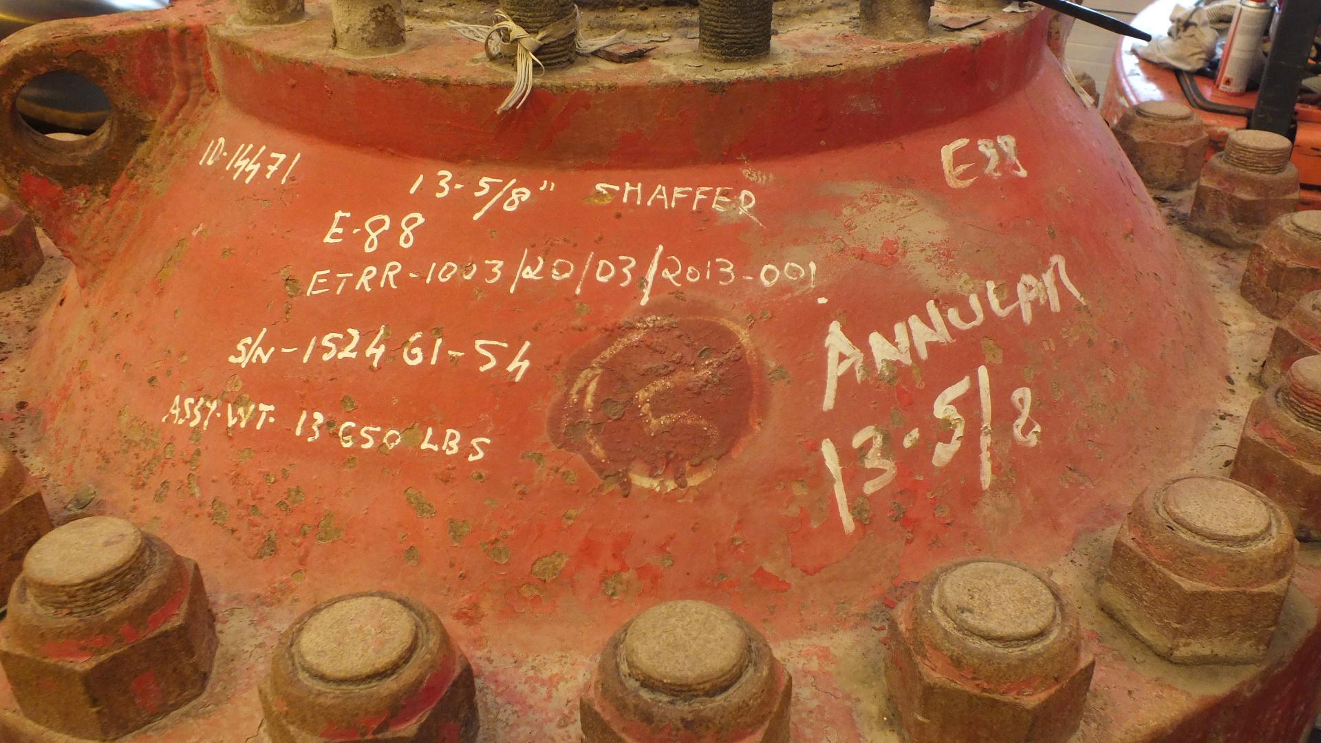 BOP, 13-5/8", 5000 psi, Annular / Spherical - Shaffer For Sale or Rent ...