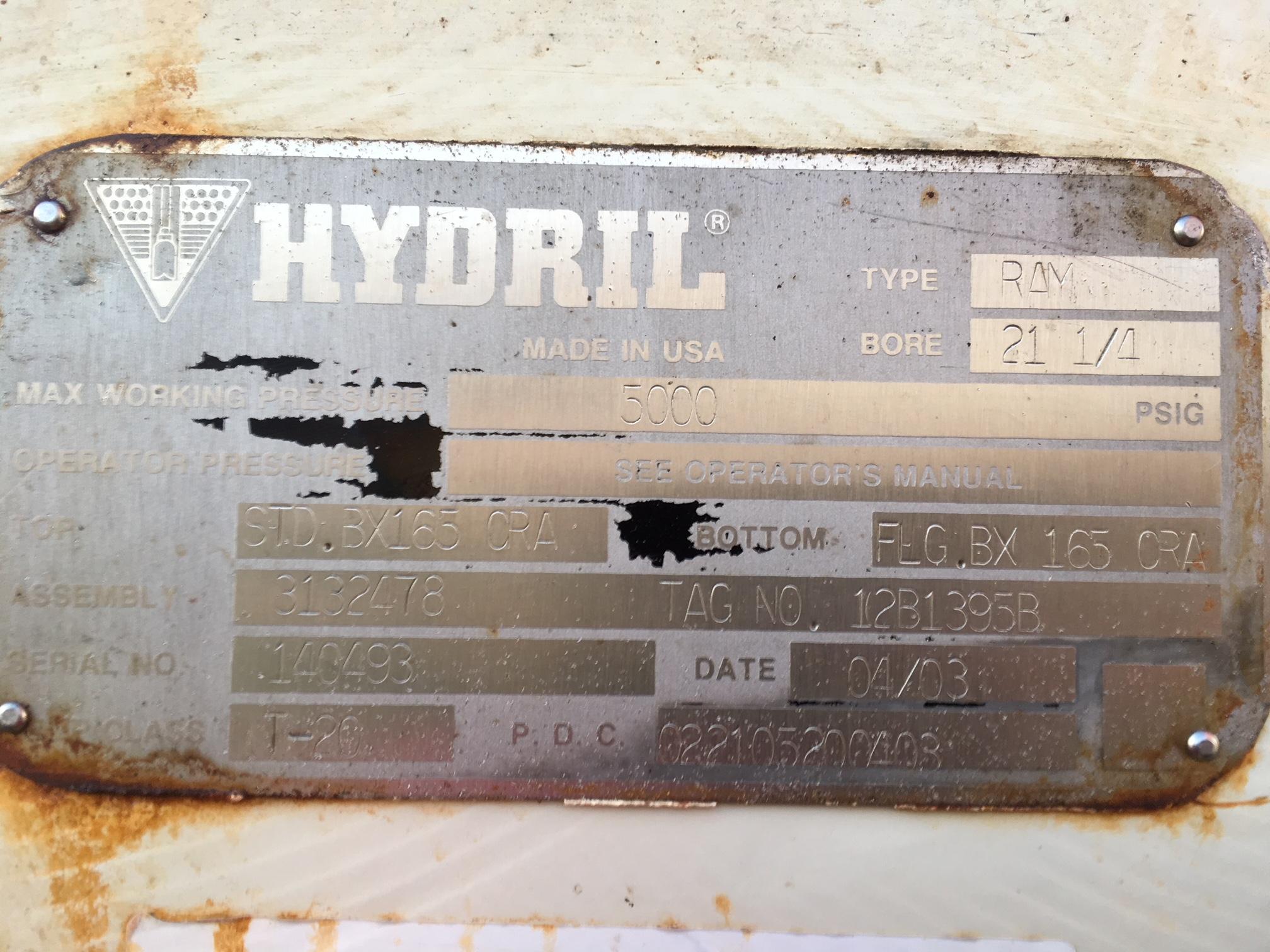 BOP, 21-1/4", 5000 psi, Complete Stack - Hydril - Ready for use For ...